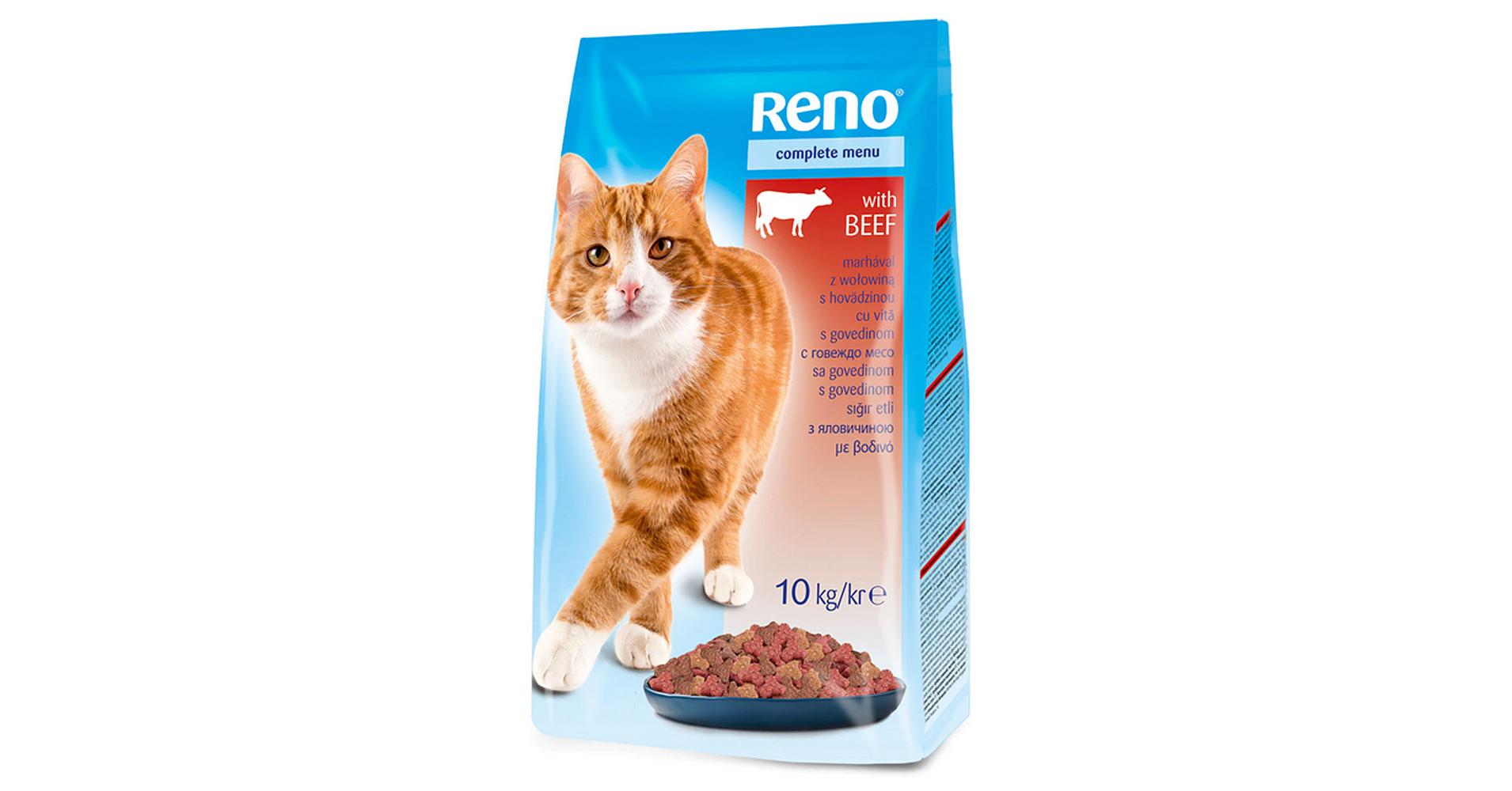 Reno Száraz macskaeledel marhás 10kg - Reno