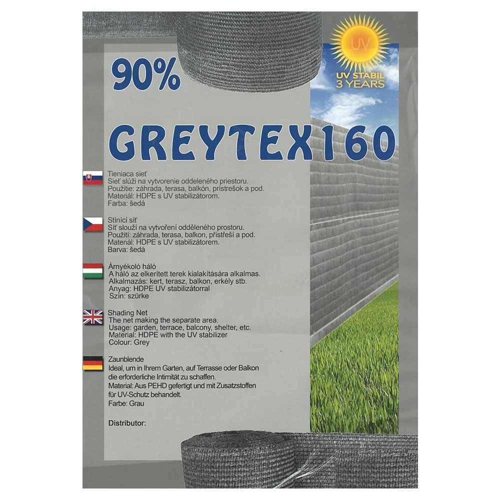 Árnyékoló Háló GREYTEX160 1x10m 90% - Árnyékoló háló